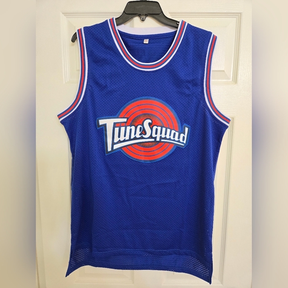 Shirts | Michael Jordan 23 Space Jam Blue And Red Basketball Jersey ...